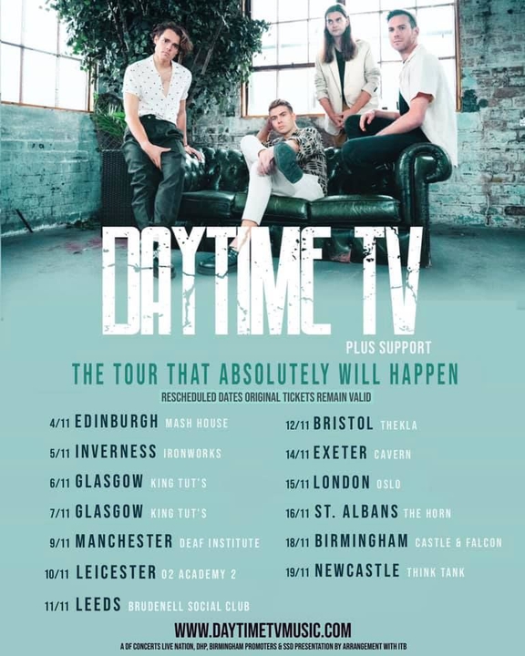 Daytime TV Tour Dates, Concert Tickets, & Live Streams
