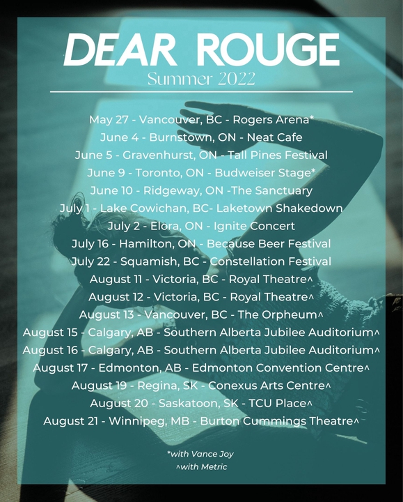 Dear Rouge Tickets, 2022 Concert Tour Dates & Details | Bandsintown