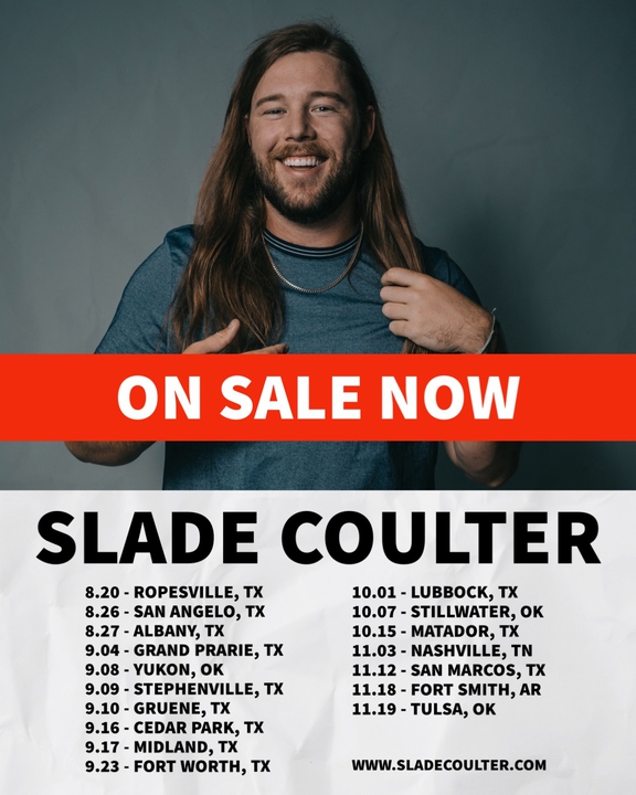 Slade Coulter Concert Tickets: 2023 Live Tour Dates | Bandsintown