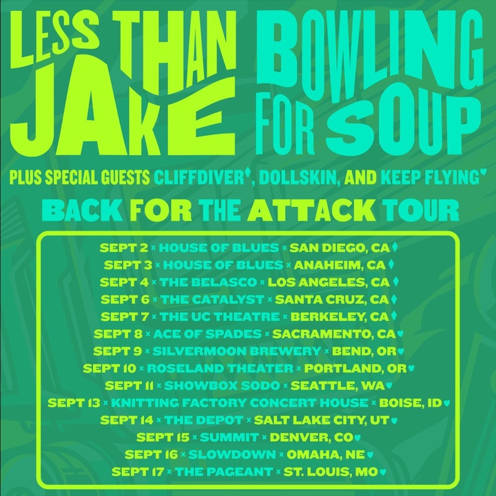 Less Than Jake Tickets, 2022 Concert Tour Dates & Details | Bandsintown
