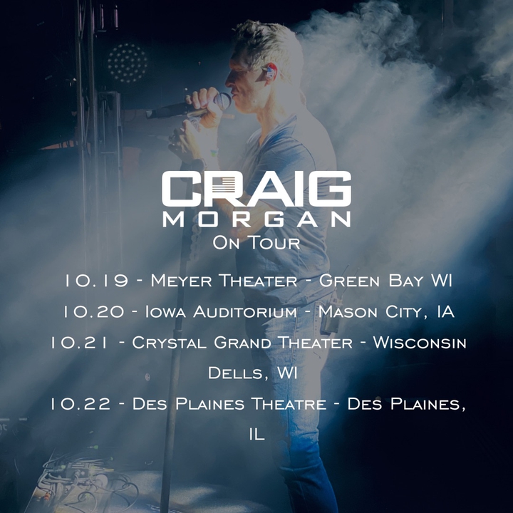 Craig Morgan Concert Tickets: 2023 Live Tour Dates | Bandsintown
