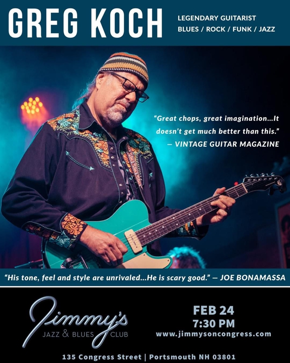 Greg Koch Concert Tickets: 2023 Live Tour Dates | Bandsintown