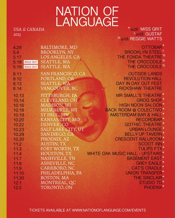 Nation of Language Concert Tickets: 2023 Live Tour Dates | Bandsintown