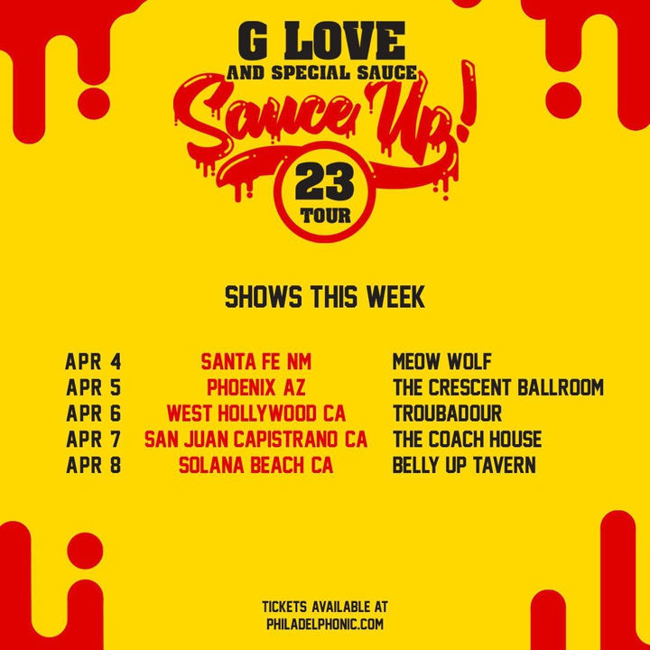 G. Love & Special Sauce Concert Tickets: 2023 Live Tour Dates | Bandsintown