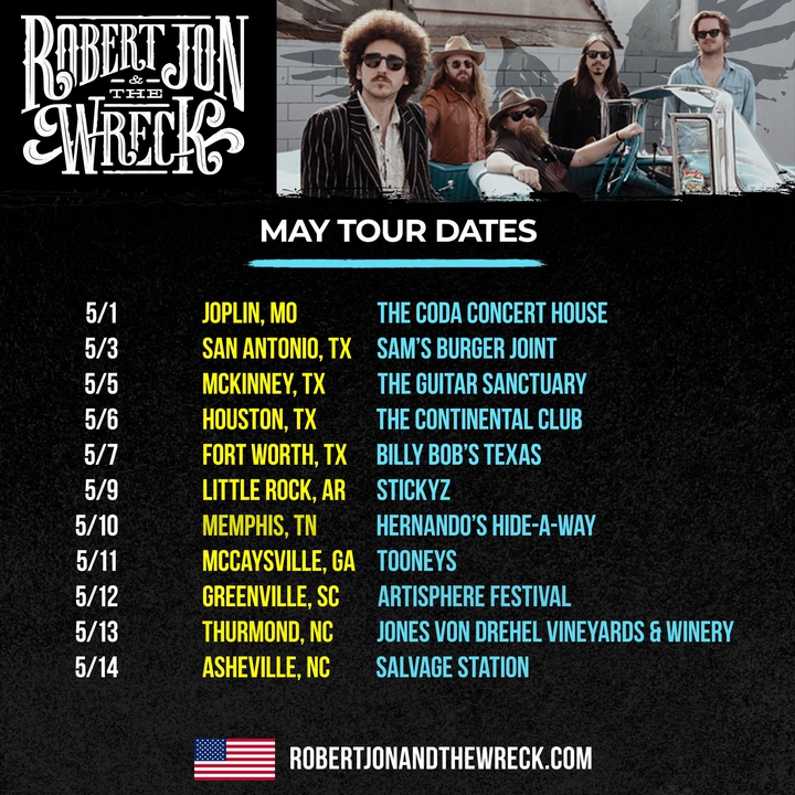 Robert Jon & the Wreck Concert Tickets: 2023 Live Tour Dates | Bandsintown