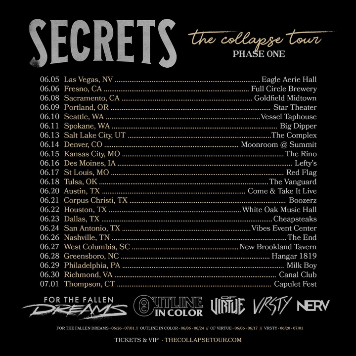 SECRETS Concerts & Live Tour Dates: 2023-2024 Tickets | Bandsintown