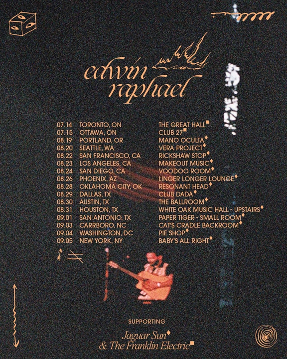 Edwin Raphael Concerts & Live Tour Dates: 2024-2025 Tickets | Bandsintown