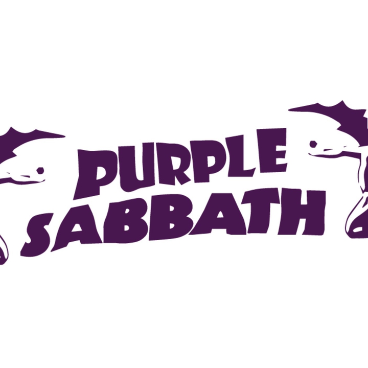 Black Sabbath Logo Purple
