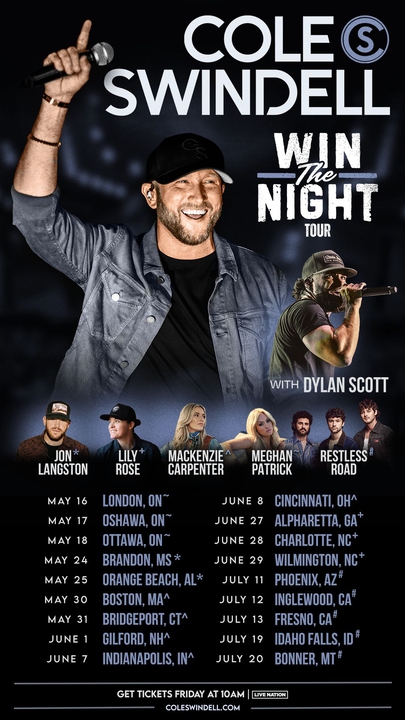 Cole Swindell Concerts & Live Tour Dates: 2024-2025 Tickets | Bandsintown