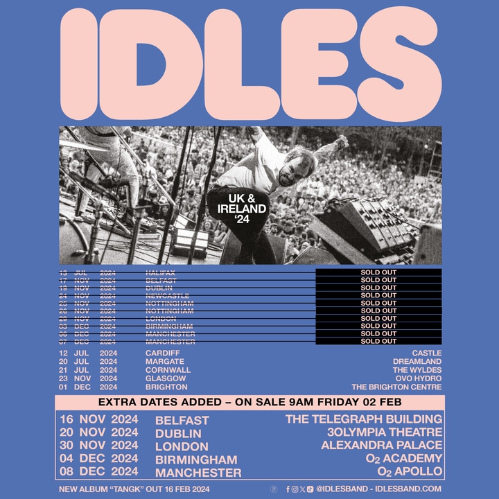 Karten für IDLES, Konzert-Tourdaten & Details 2024-2025 | Bandsintown