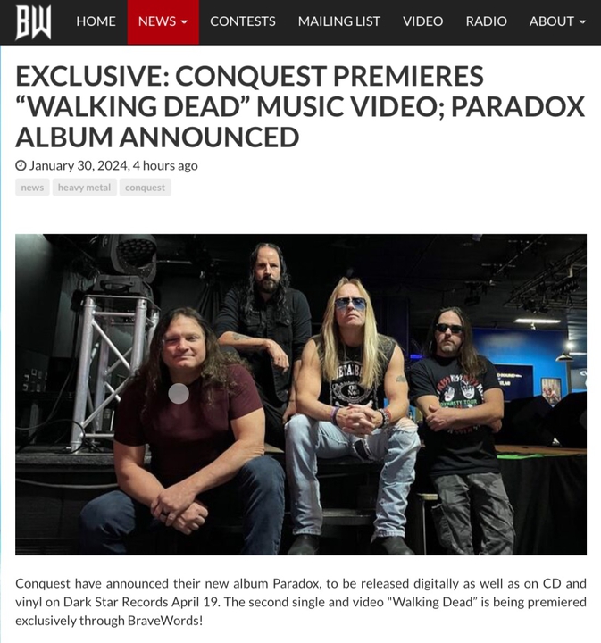 Conquestmetal Concerts & Live Tour Dates: 2024-2025 Tickets | Bandsintown