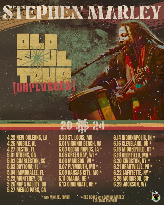 Stephen Marley Concerts & Live Tour Dates: 2024-2025 Tickets | Bandsintown