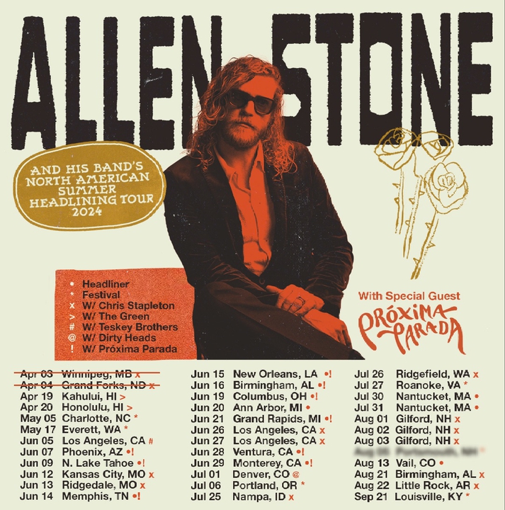 Allen Stone Concerts & Live Tour Dates: 2024-2025 Tickets | Bandsintown