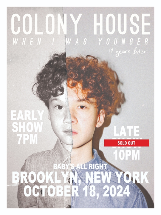 Colony House Concerts & Live Tour Dates: 2024-2025 Tickets | Bandsintown