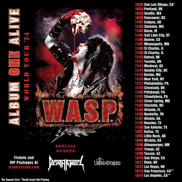 W.A.S.P. Concerts & Live Tour Dates: 2024-2025 Tickets | Bandsintown