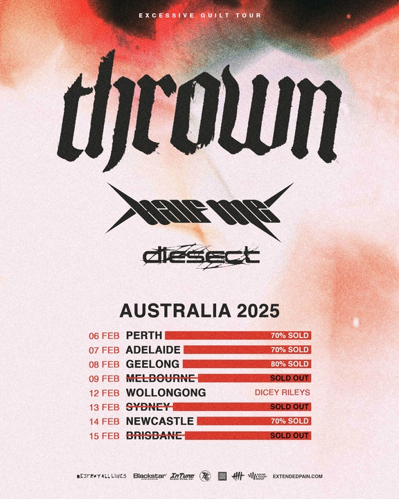 thrown official Concerts & Live Tour Dates: 2025-2026 Tickets | Bandsintown