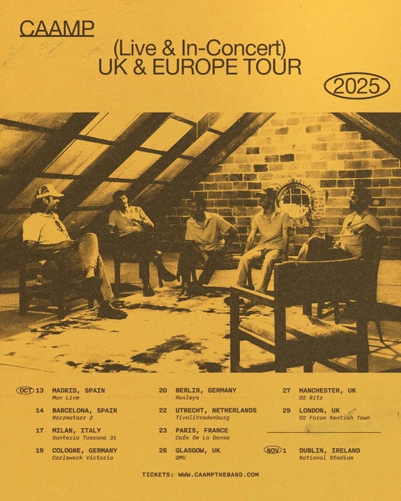 Caamp Concerts & Live Tour Dates: 2025-2026 Tickets | Bandsintown