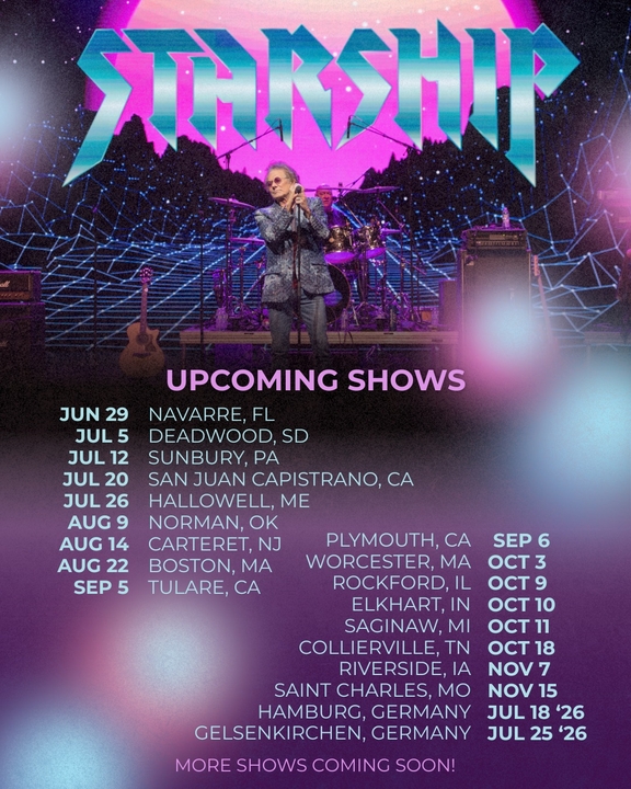 Starship featuring Mickey Thomas Concerts & Live Tour Dates: 2025-2026 ...