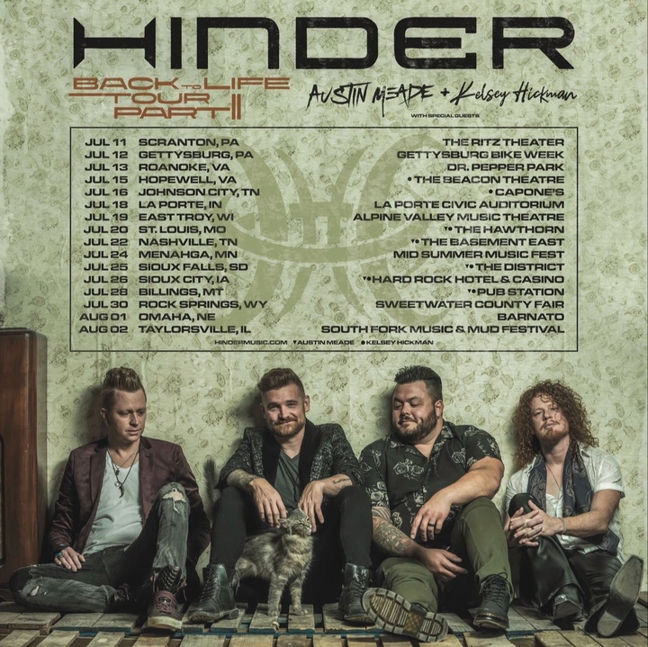 Hinder Concerts & Live Tour Dates: 2025-2026 Tickets | Bandsintown