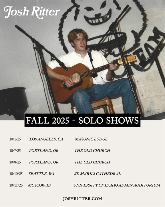 Josh Ritter Concerts & Live Tour Dates: 2025-2026 Tickets | Bandsintown