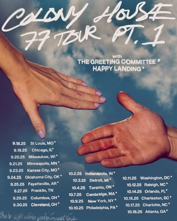 Colony House Concerts & Live Tour Dates: 2025-2026 Tickets | Bandsintown