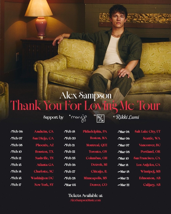 Alex Sampson Concerts & Live Tour Dates: 2026-2027 Tickets | Bandsintown