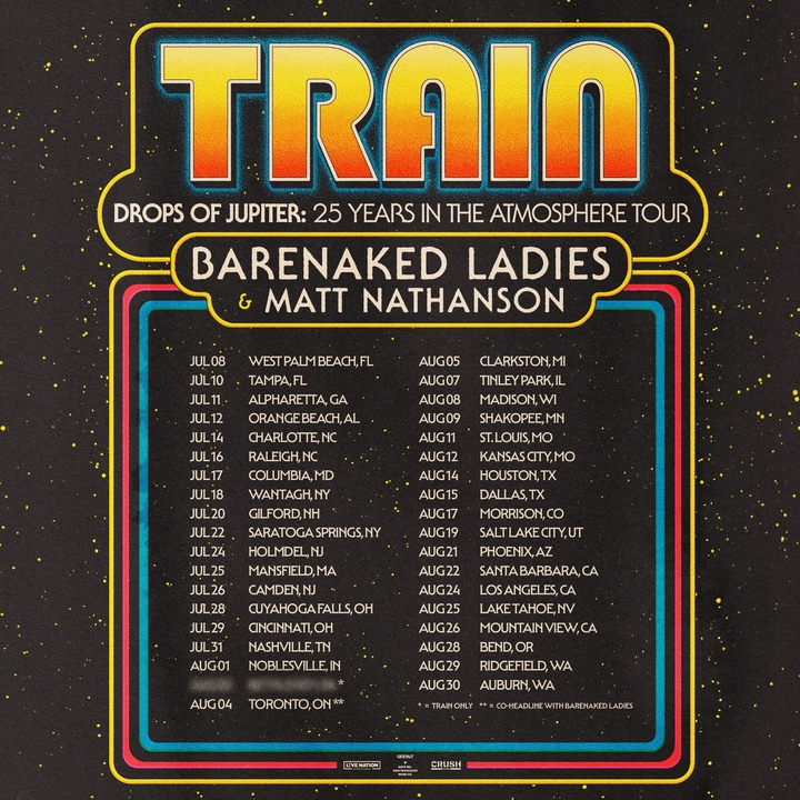 Train Concerts & Live Tour Dates: 2026-2027 Tickets | Bandsintown