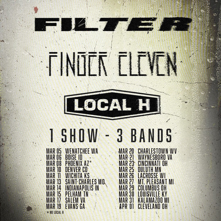 Filter Concerts & Live Tour Dates: 2025-2026 Tickets | Bandsintown