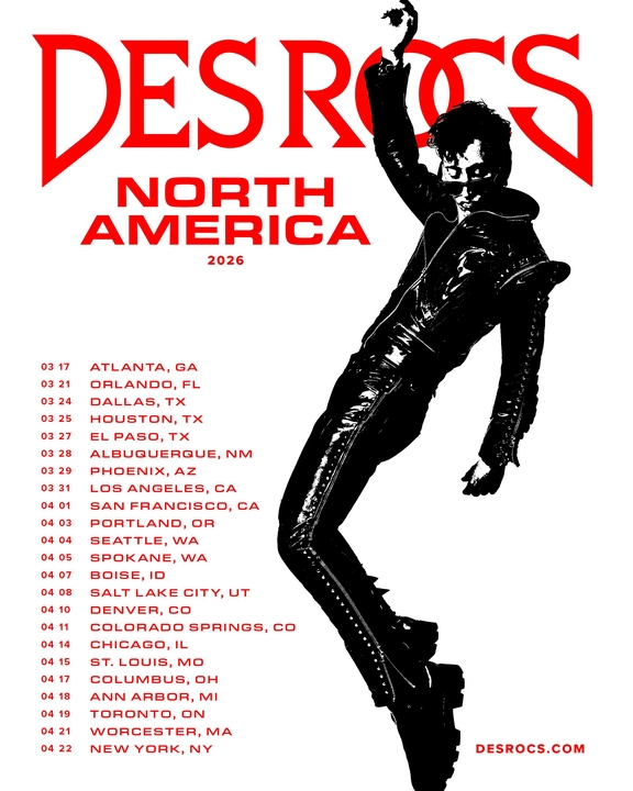 Des Rocs Concerts & Live Tour Dates: 2026-2027 Tickets | Bandsintown