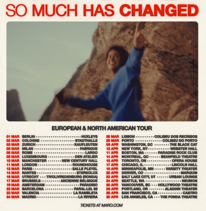 MARO Concerts & Live Tour Dates: 2026-2027 Tickets | Bandsintown