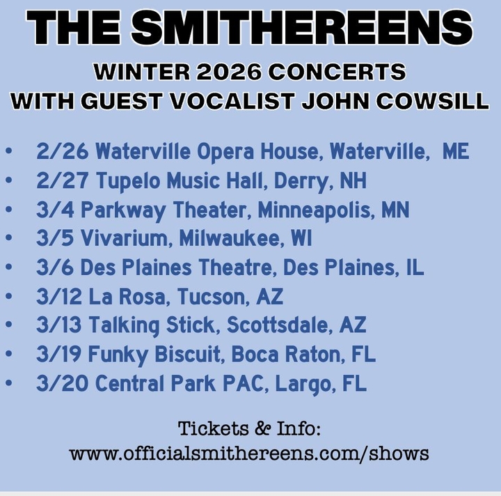 The Smithereens Concerts & Live Tour Dates: 2026-2027 Tickets | Bandsintown