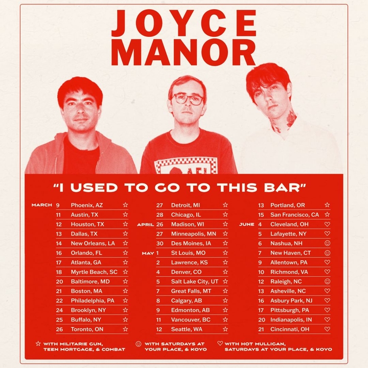 Joyce Manor Concerts & Live Tour Dates: 2026-2027 Tickets | Bandsintown