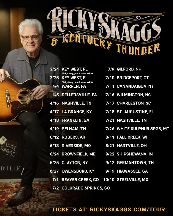 Ricky Skaggs Concerts & Live Tour Dates: 2026-2027 Tickets | Bandsintown