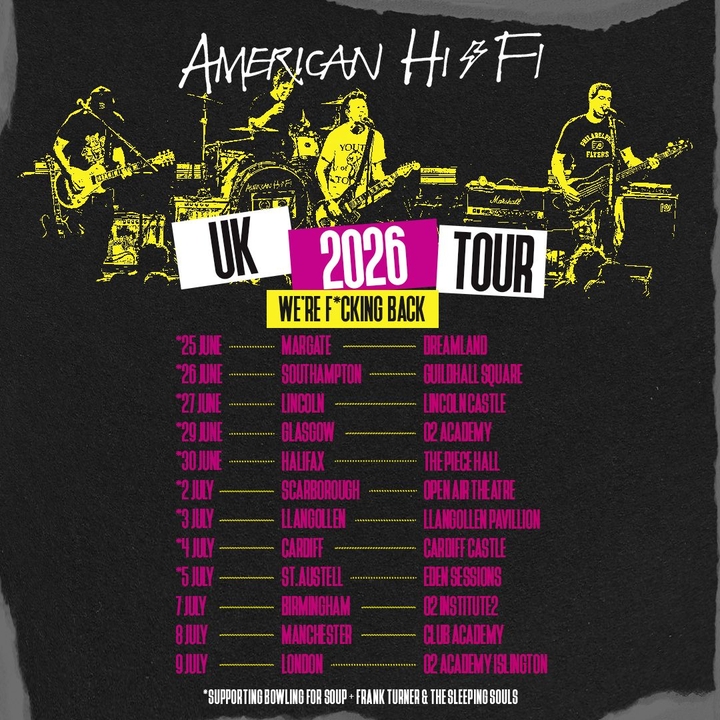 American Hi-Fi Concerts & Live Tour Dates: 2026-2027 Tickets | Bandsintown