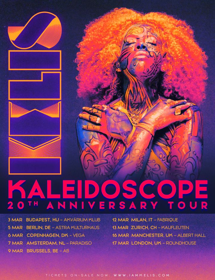 Kelis Tour Dates, Concert Tickets, & Live Streams