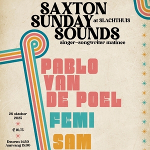 Sam Saxton Haarlem Entradas, Slachthuis Haarlem 26 de octubre de 2025 ...