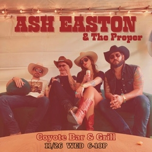 Free ASH EASTON Carlsbad Tickets, The Coyote Bar & Grill Nov 26, 2025 ...