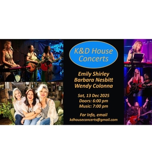 Wendy ColonnaJustin チケット, K&D House Concert2025年12月13日 | Bandsintown
