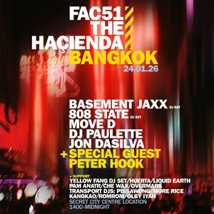 808 State Bangkok Tickets, Hacienda Bangkok Jan 24, 2026 | Bandsintown